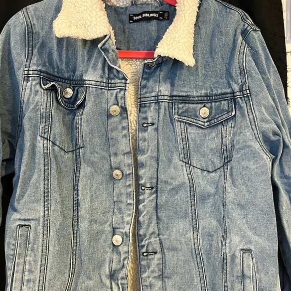 Jackets & Coats | Fuzzy Lined Jean Jacket | Poshmark